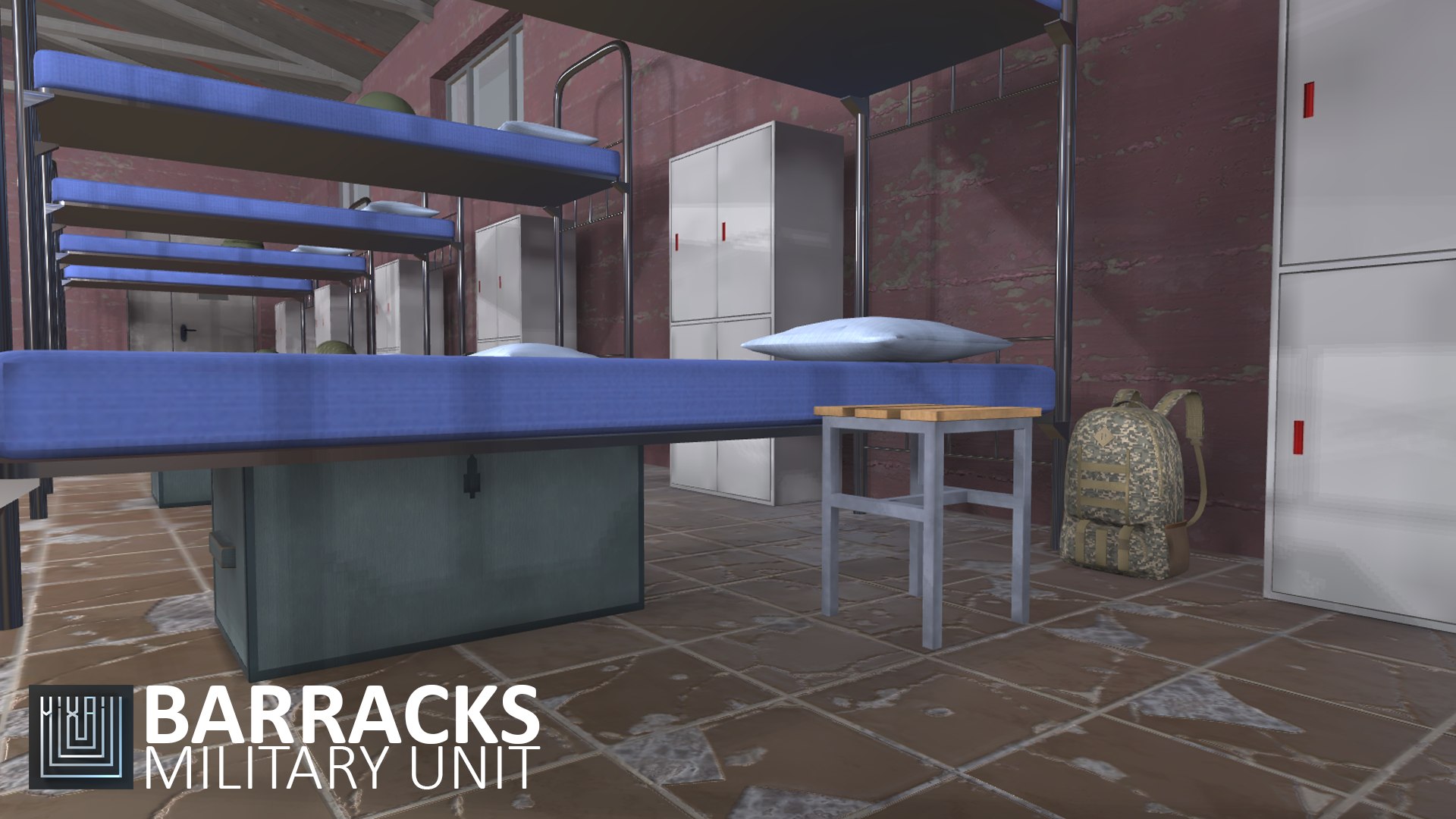 Games barracks - military model - TurboSquid 1415585