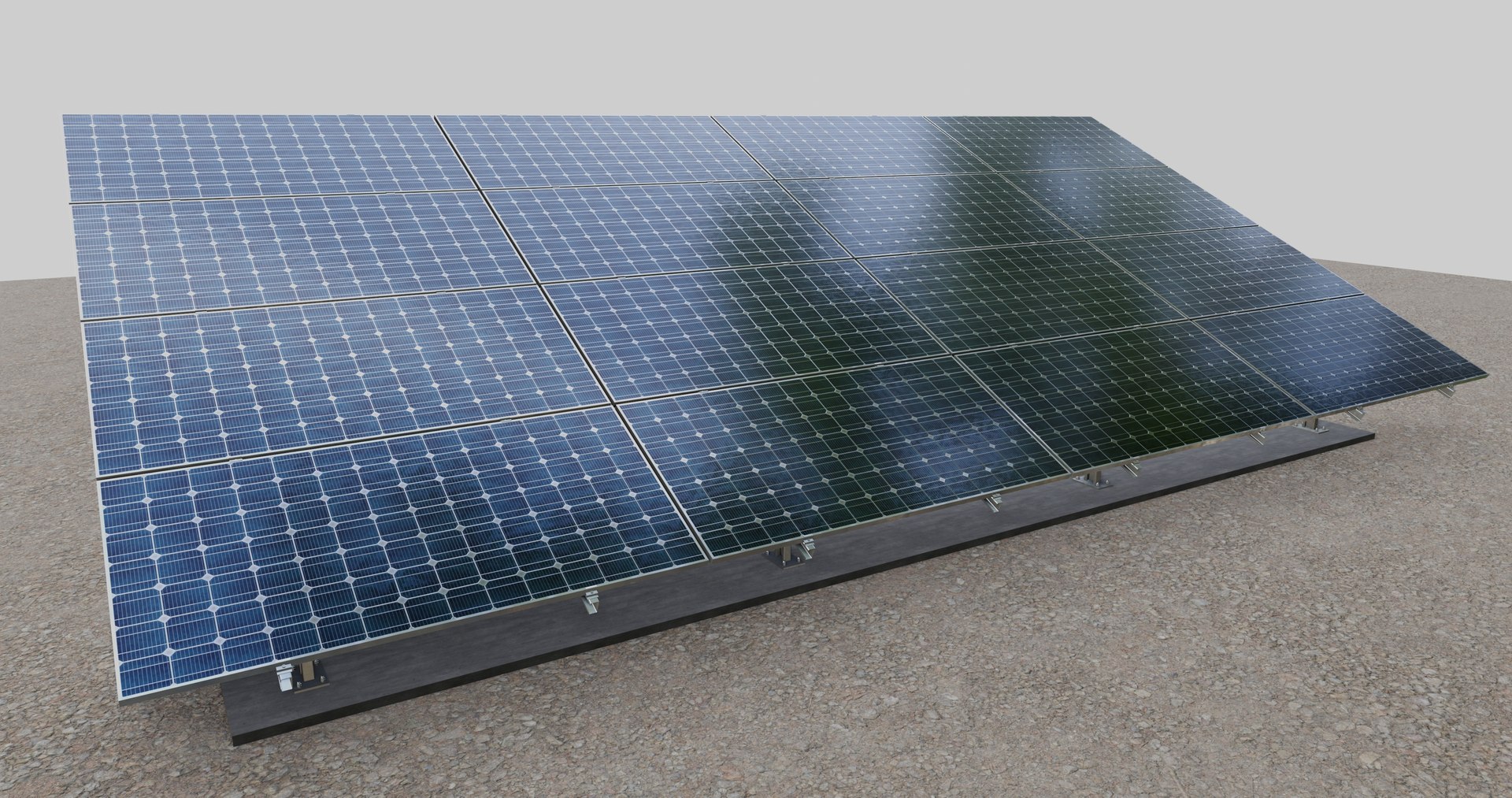 3D Solar Panel Steel Construction Type 11 - TurboSquid 2062104