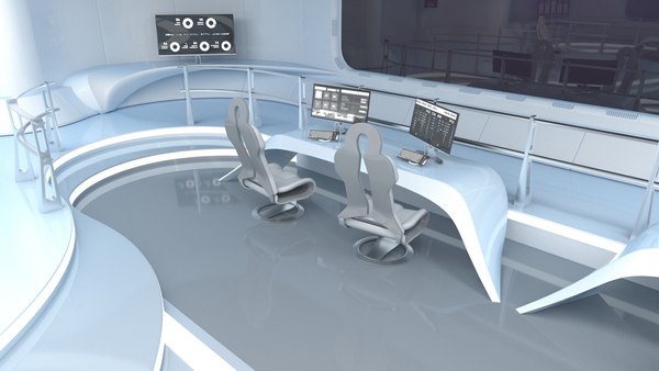 Sci-Fi Command Center 3D model - TurboSquid 1821559
