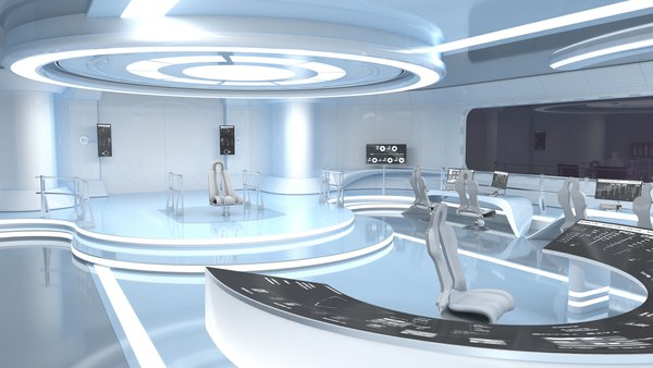 Sci-Fi Command Center 3D model - TurboSquid 1821559