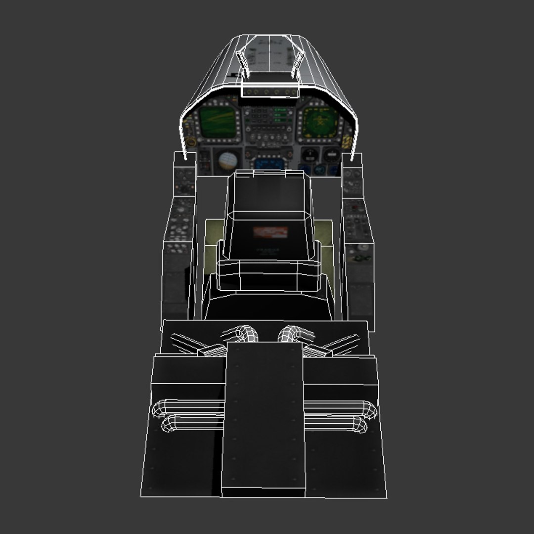 Max F-18 Fighter Jet Cockpit