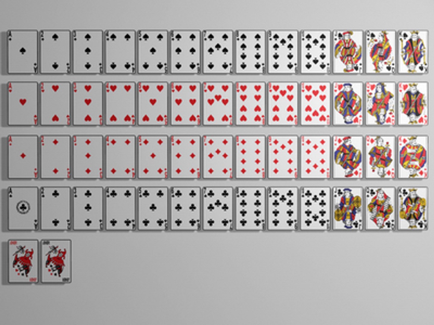 3d Playing Cards Model