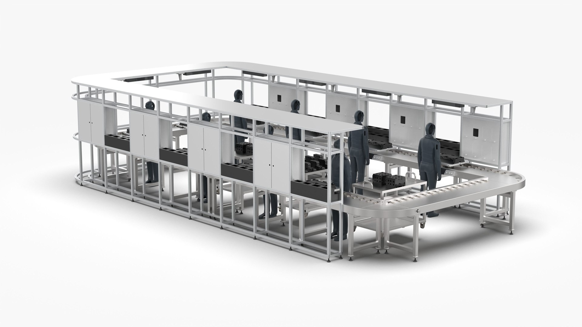 3D Hydraulic Valve Manual Intelligent Assembly Line - TurboSquid 2035938