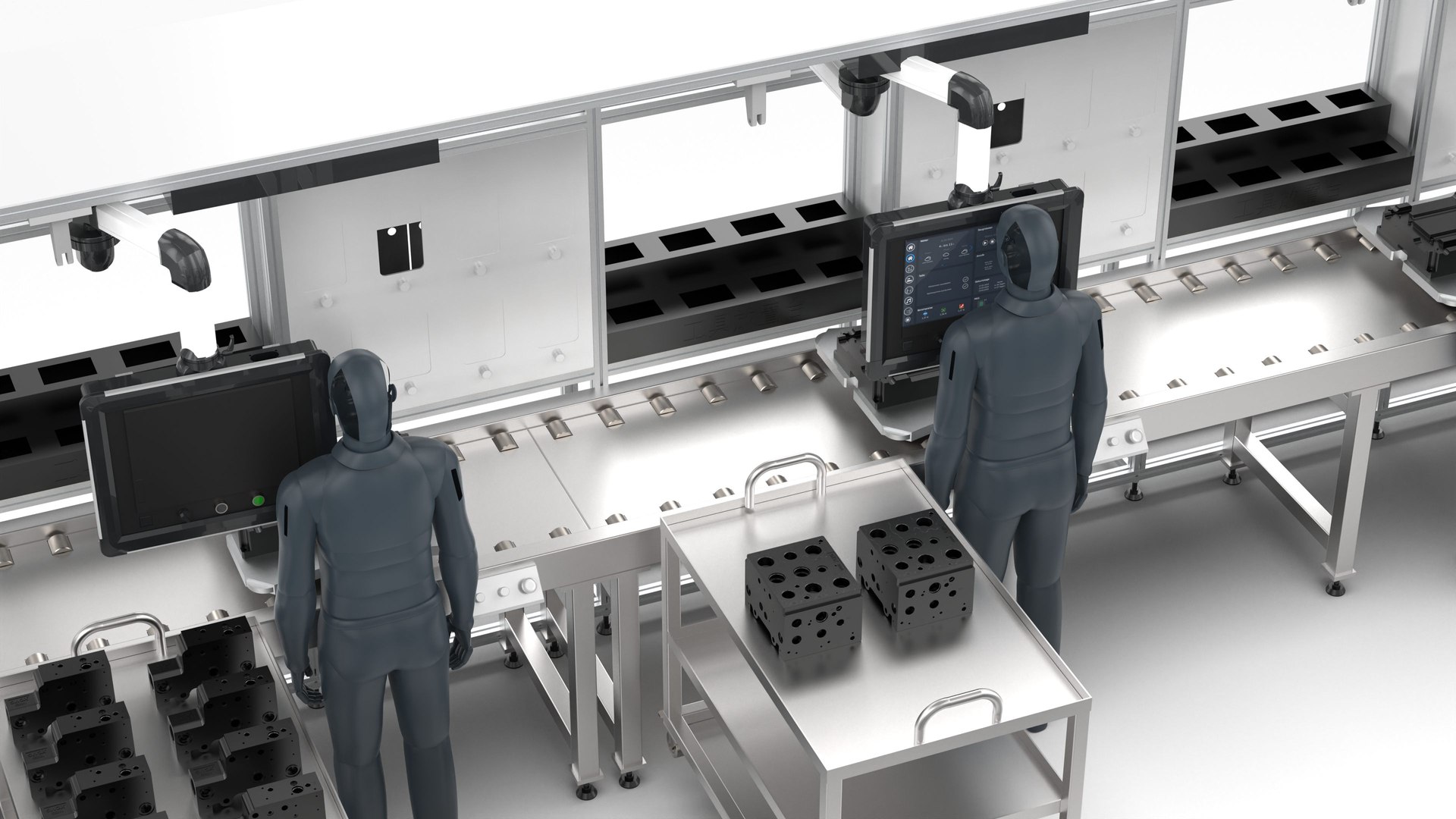 3D Hydraulic Valve Manual Intelligent Assembly Line - TurboSquid 2035938