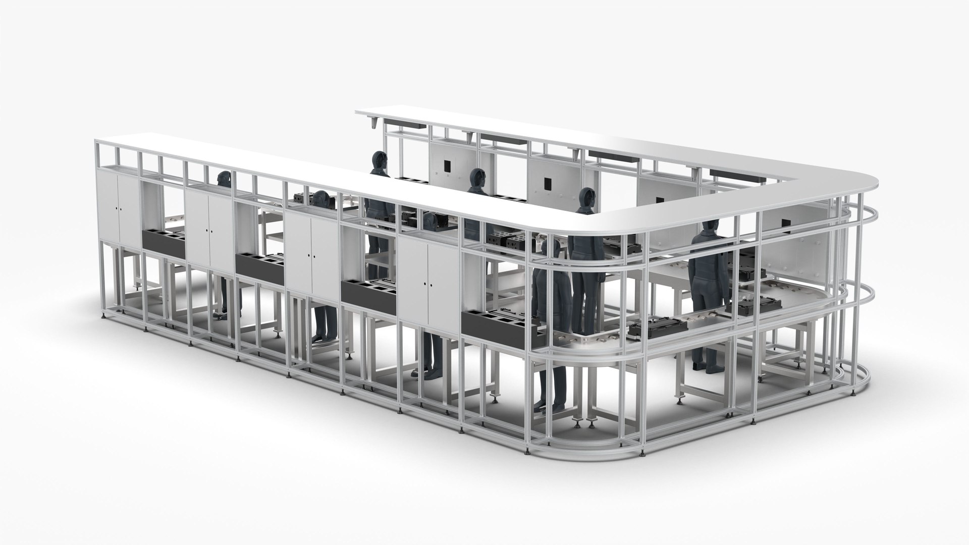 3D Hydraulic Valve Manual Intelligent Assembly Line - TurboSquid 2035938