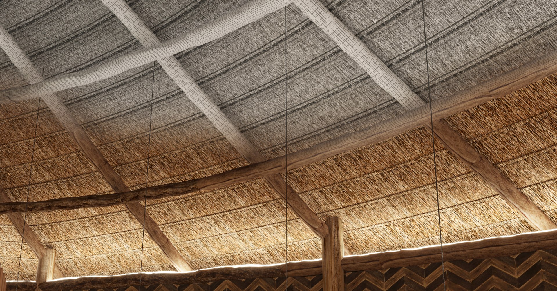 Thatched Roof 3D - TurboSquid 1673543