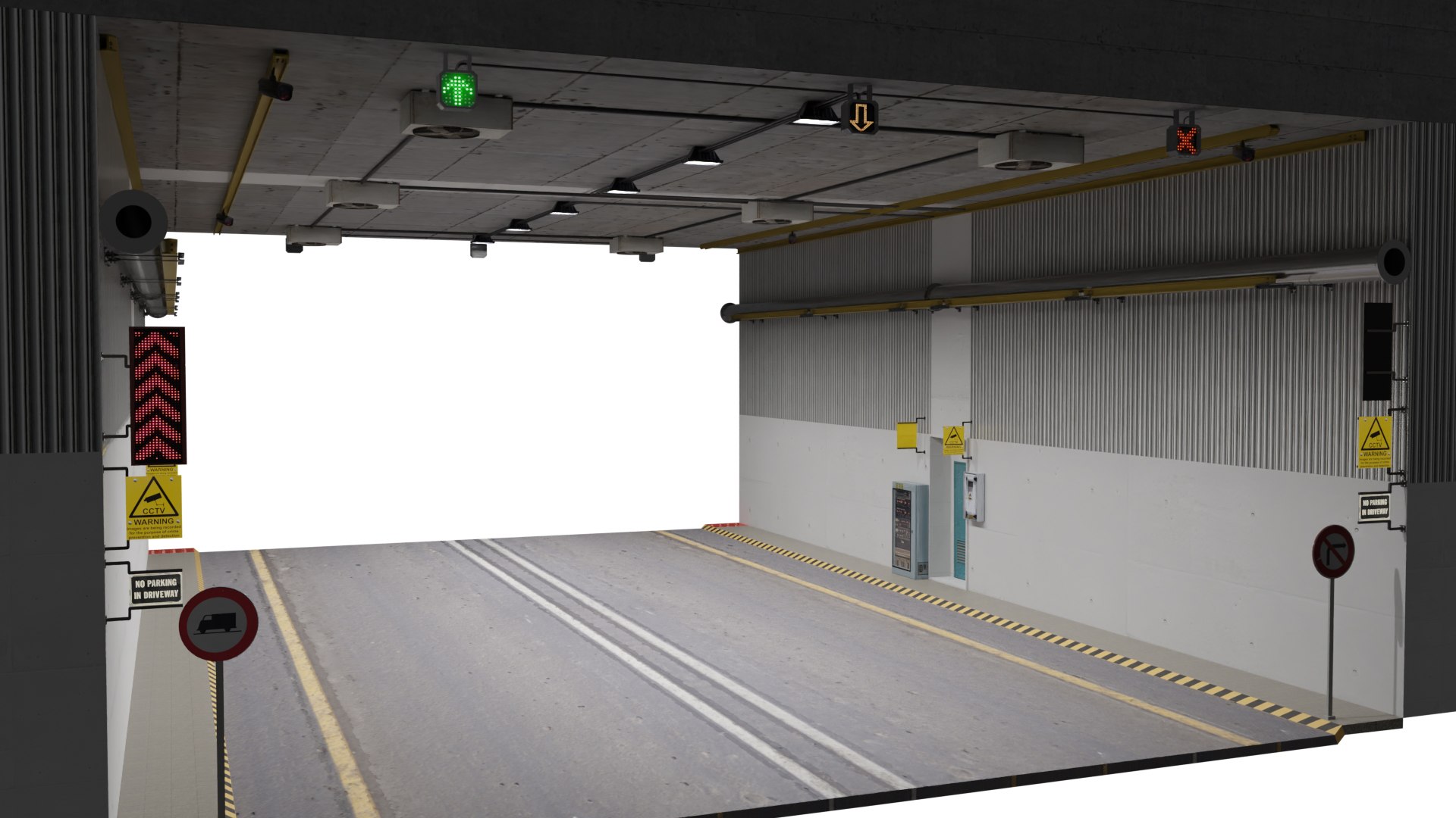 Realistic Tileable Tunnel Model - TurboSquid 2091198
