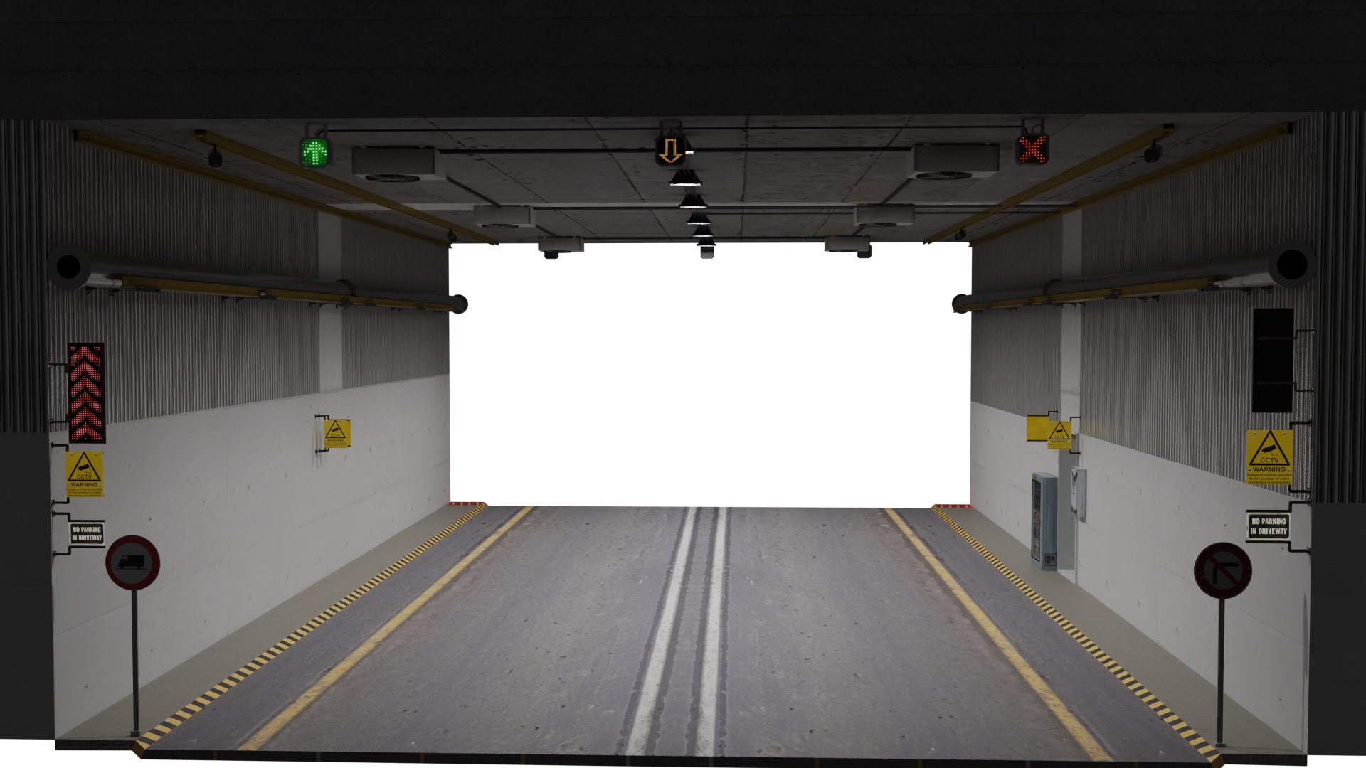 Realistic Tileable Tunnel Model - TurboSquid 2091198