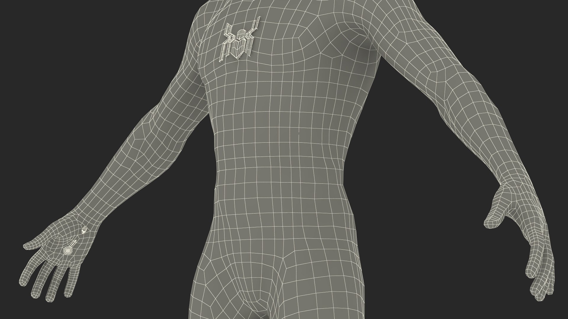 3D Spiderman Black Suit Neutral Pose Model - TurboSquid 2098273