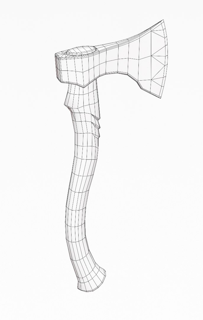 3D Ax With Engraving - TurboSquid 2064525