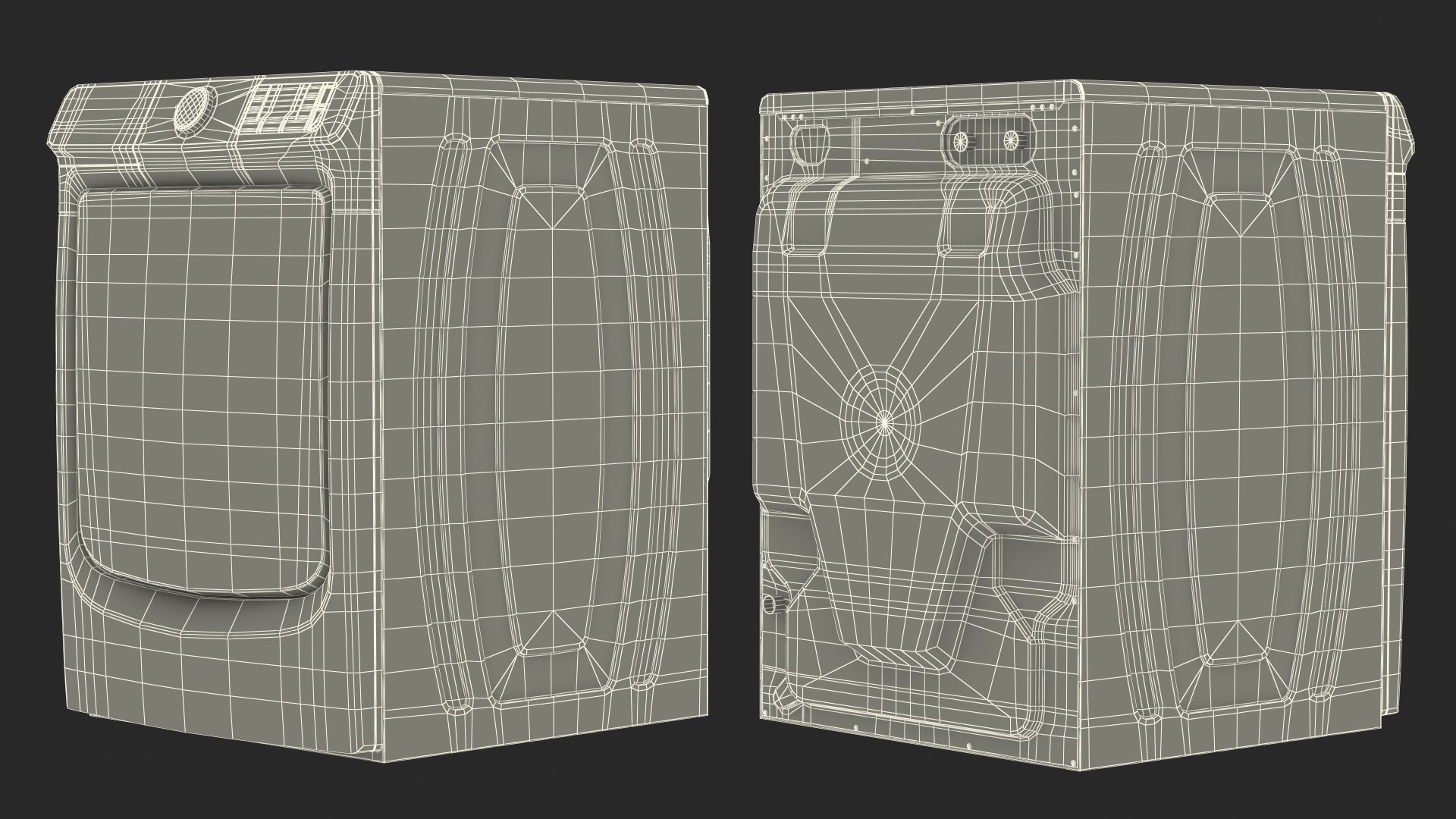 Drying Machine Beige 3D Model - TurboSquid 2062952