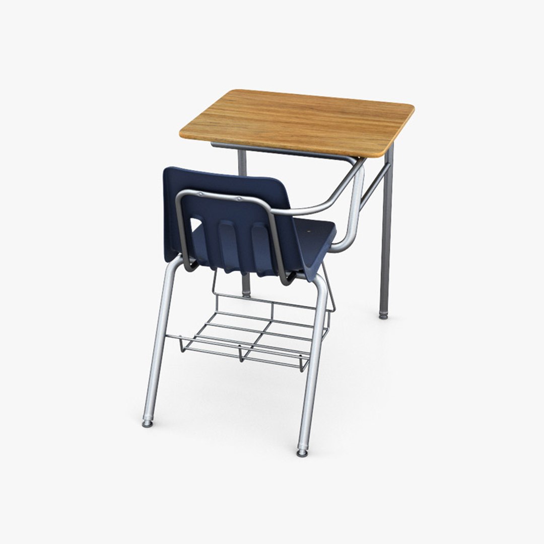 3D Virco School Desk Chair model - TurboSquid 1789709