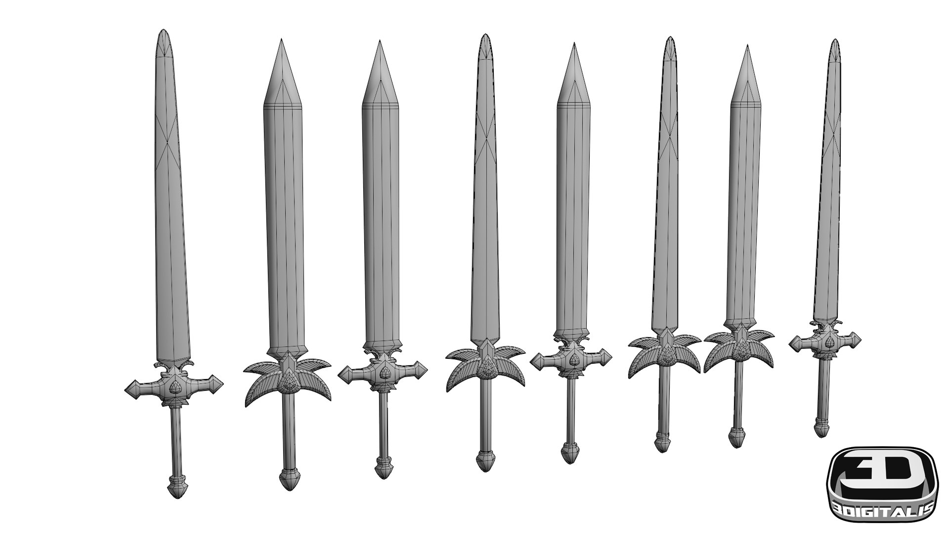 3D Model Modular Sword Pack 1 - TurboSquid 2240638
