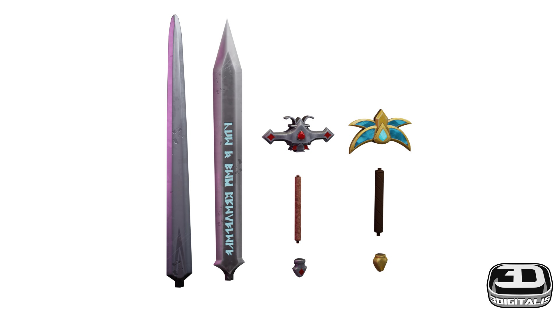3D Model Modular Sword Pack 1 - TurboSquid 2240638