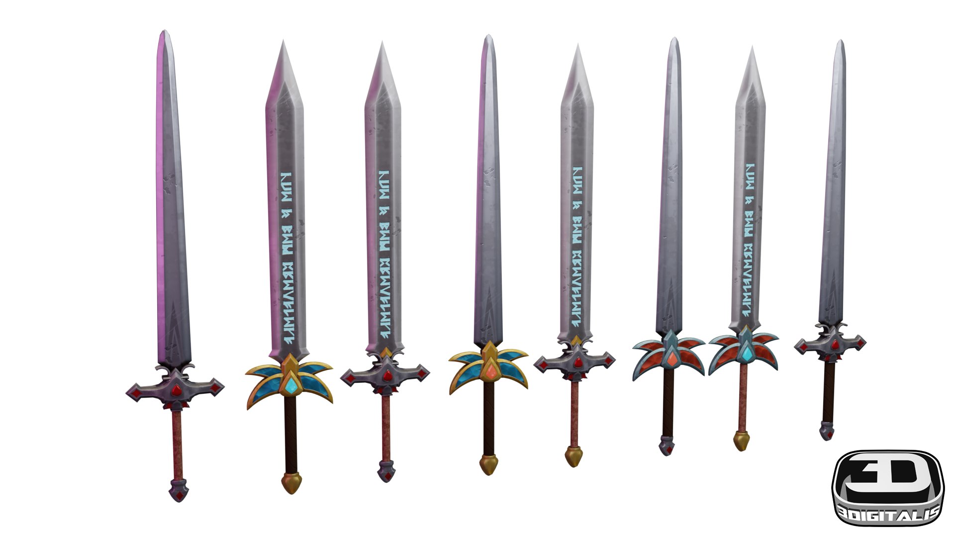 3D Model Modular Sword Pack 1 - TurboSquid 2240638