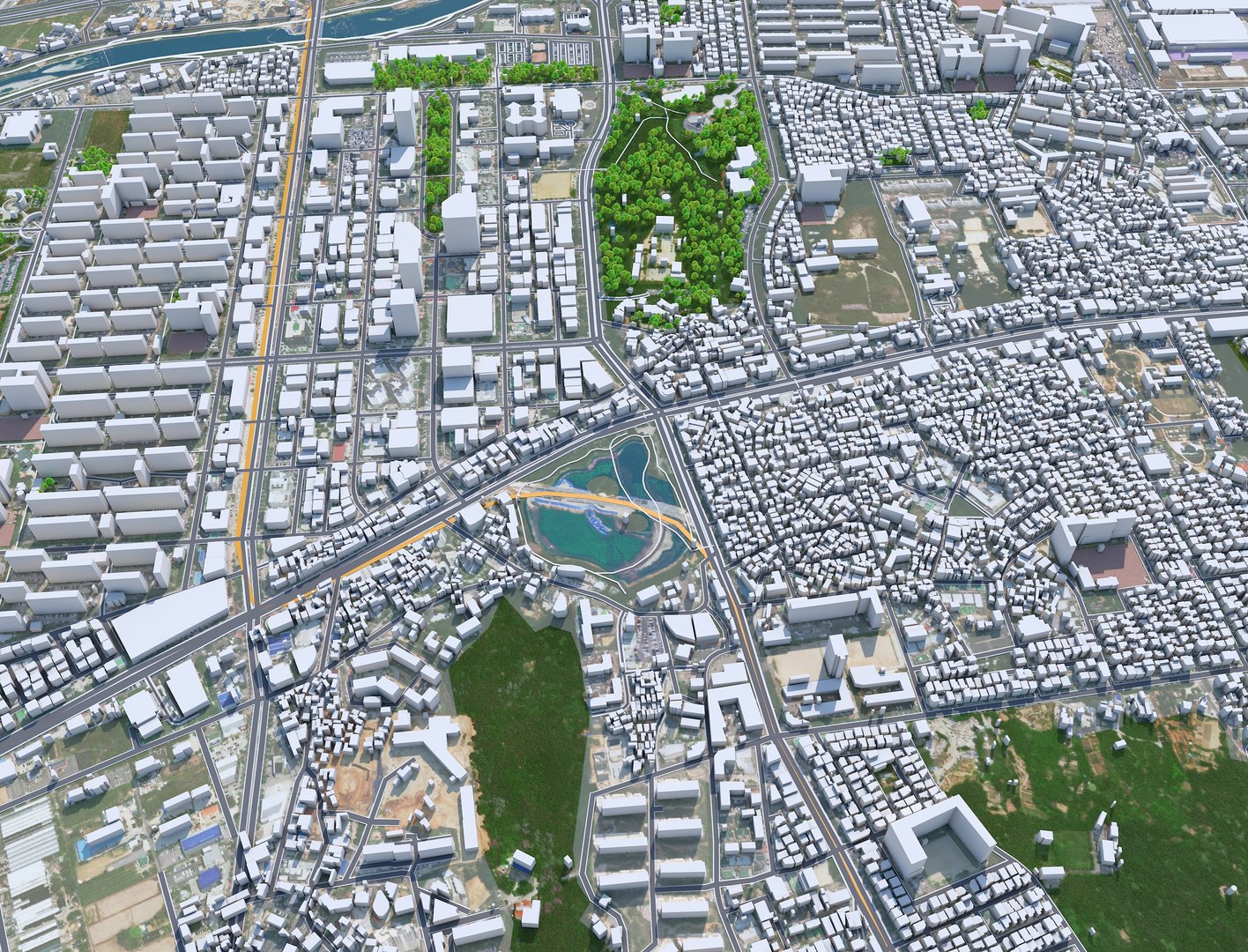 Gwangju Downtown South Korea 3D Model - TurboSquid 1988994