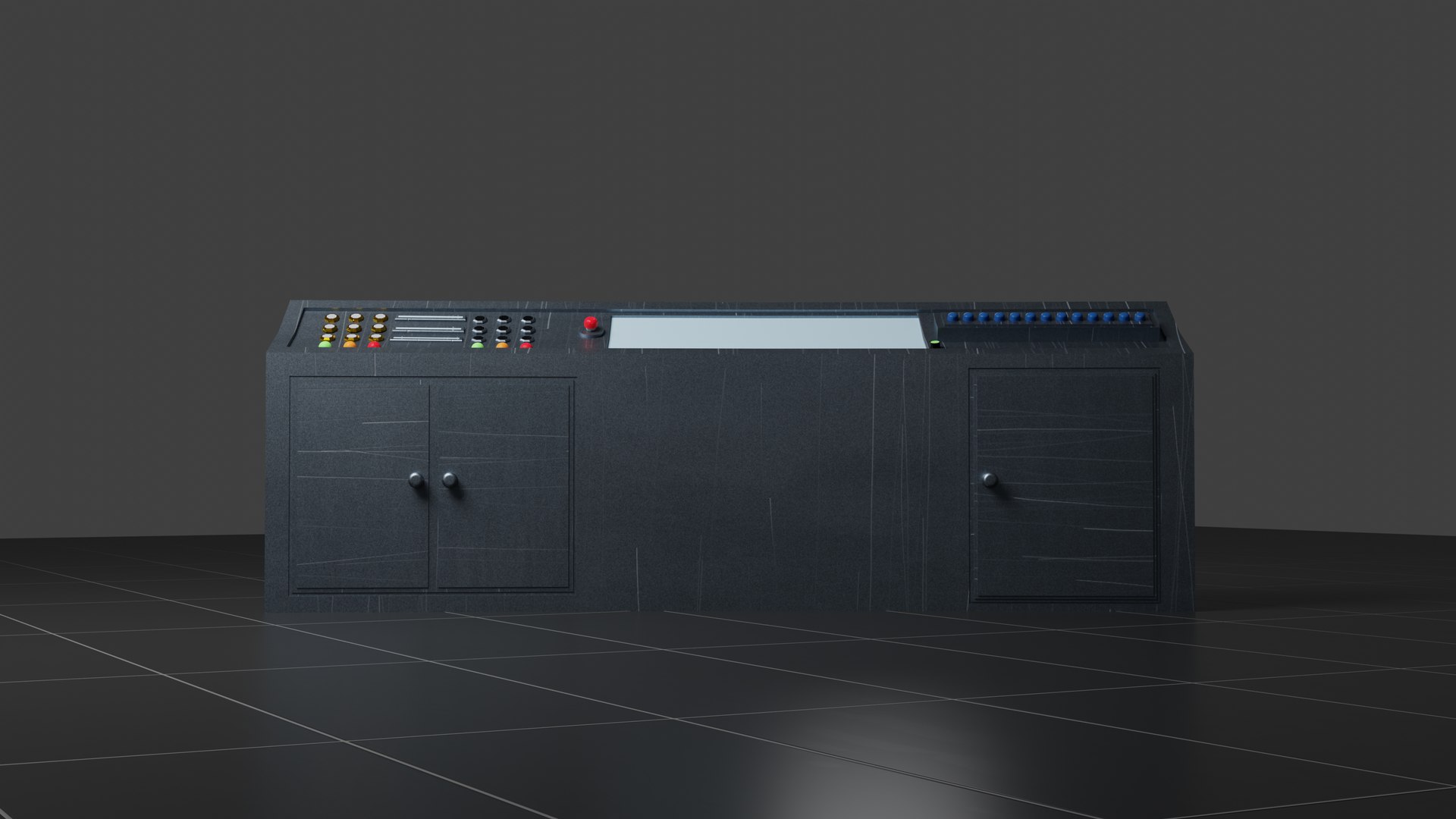 3D Model Control Panel Slighly Curved - TurboSquid 1998971