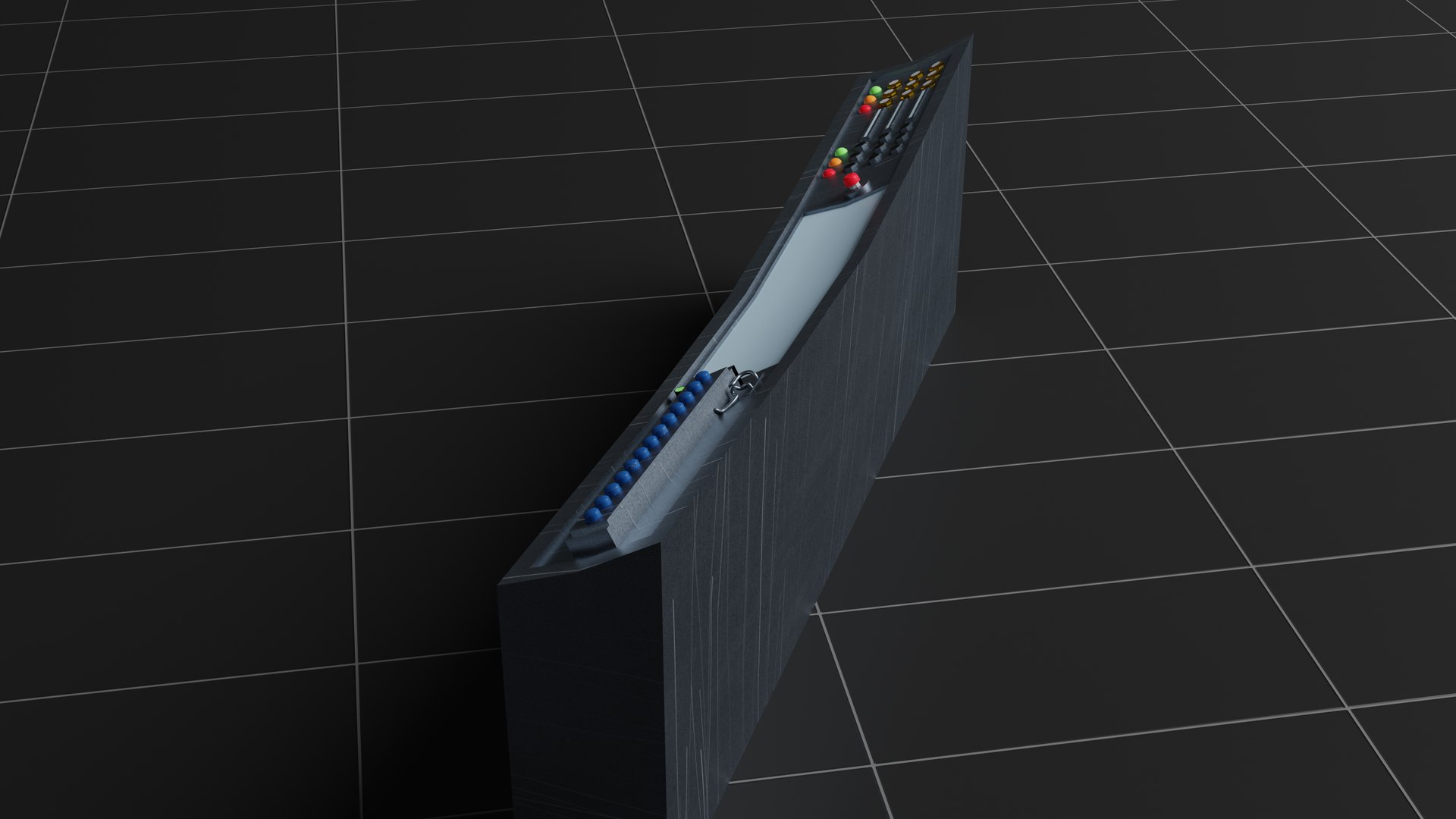 3D Model Control Panel Slighly Curved - TurboSquid 1998971