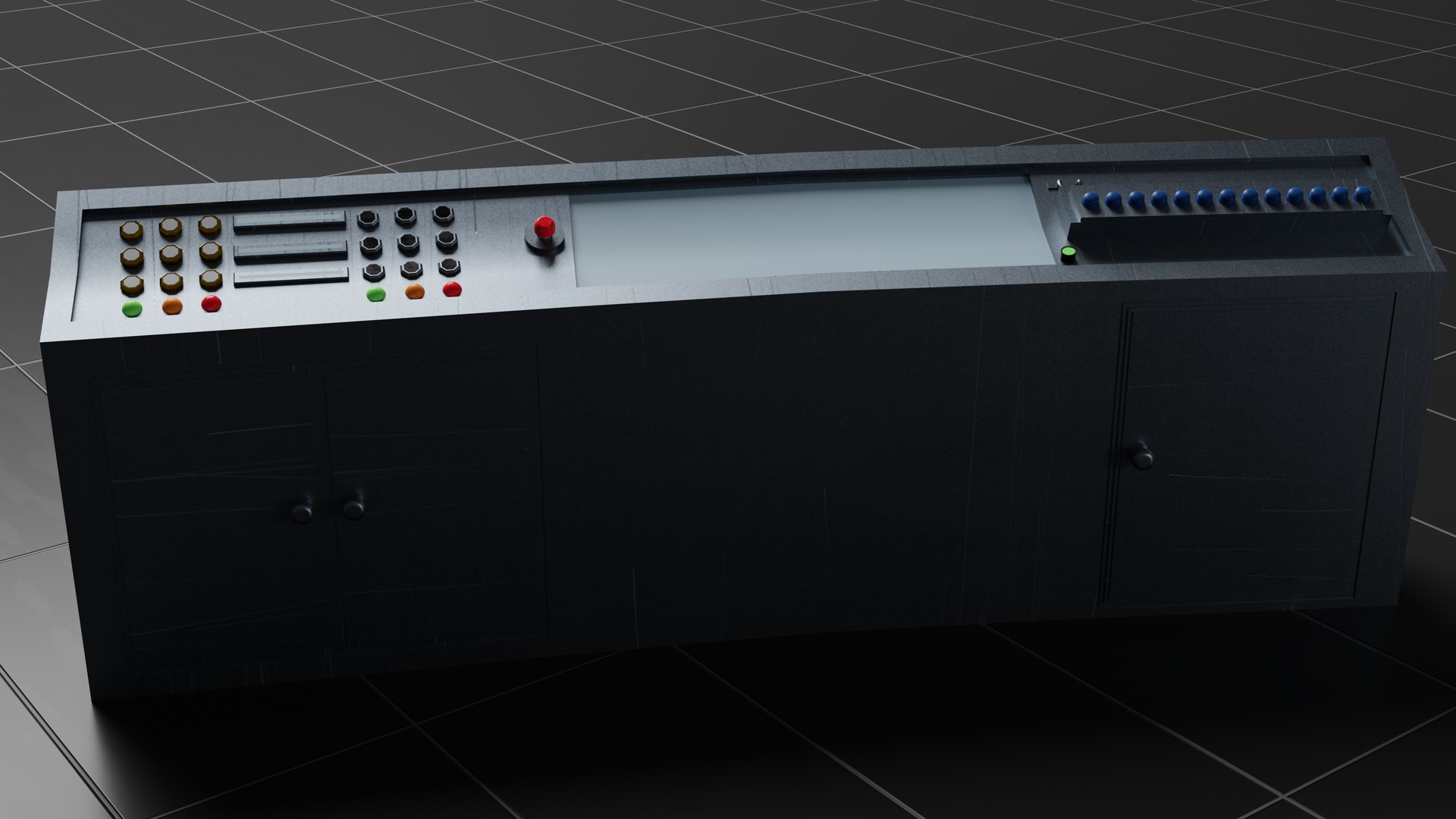 3D Model Control Panel Slighly Curved - TurboSquid 1998971