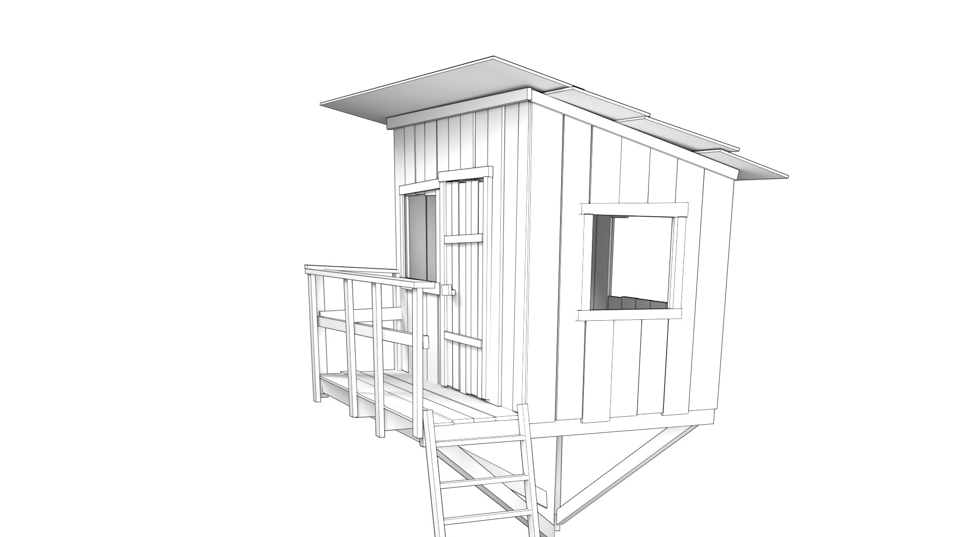Treehouse 3D model - TurboSquid 2062792