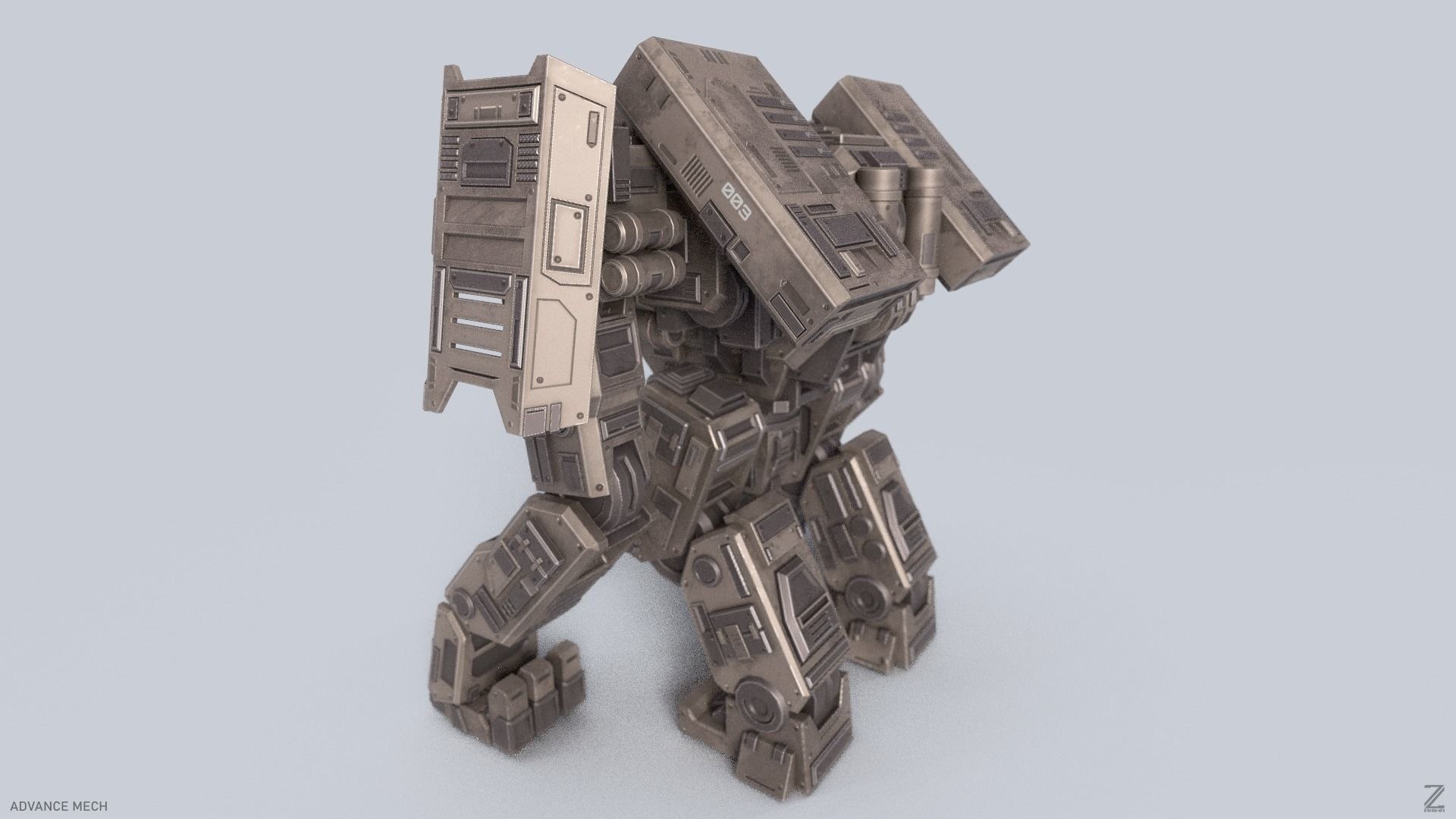 Advance Mech 3D Model - TurboSquid 2296883