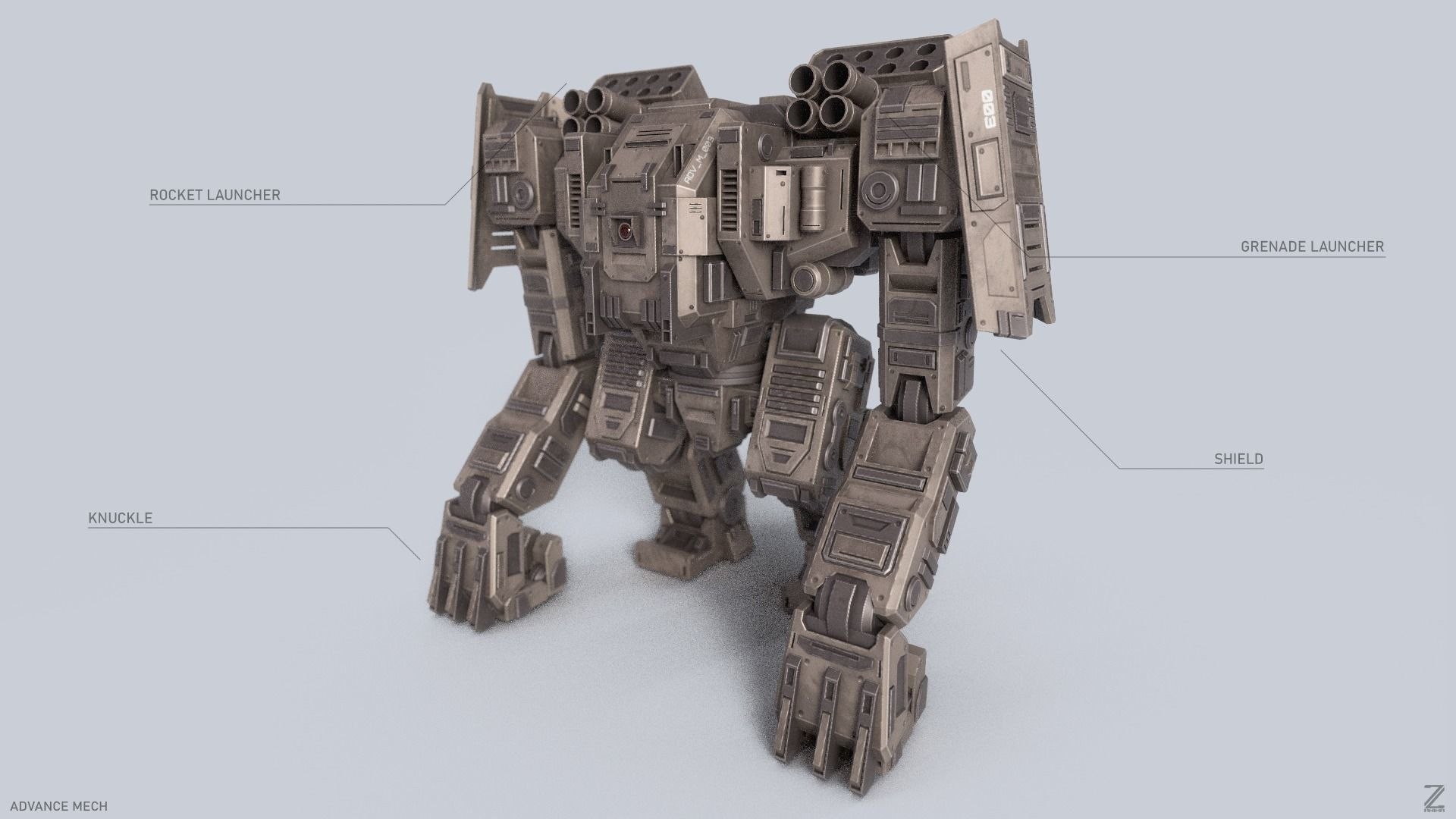 Advance Mech 3D Model - TurboSquid 2296883