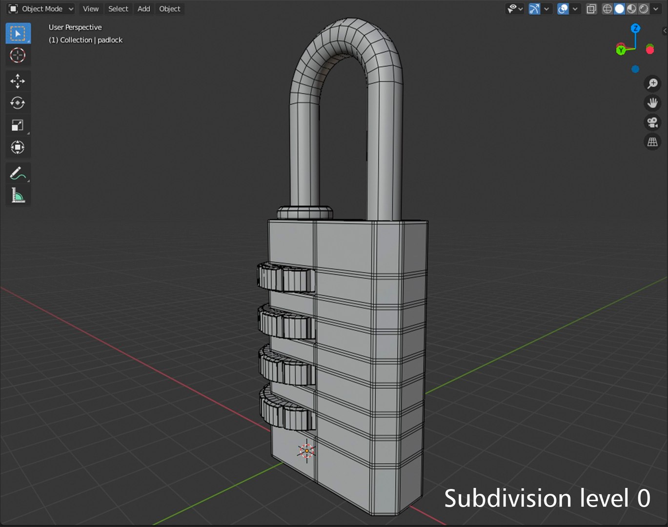 Combination Padlock 3D Model - TurboSquid 1856921