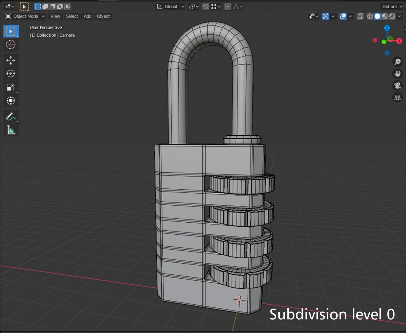 Combination Padlock 3D Model - TurboSquid 1856921