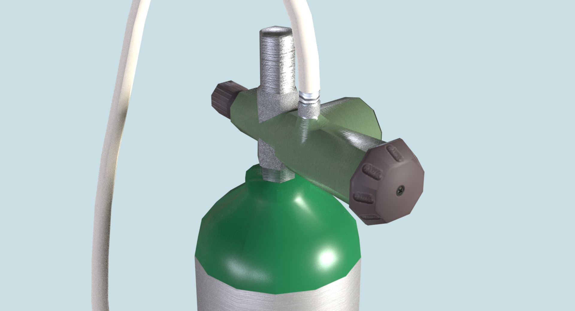 3D Model Oxygen Tank Resuscitator Kit - TurboSquid 1270143