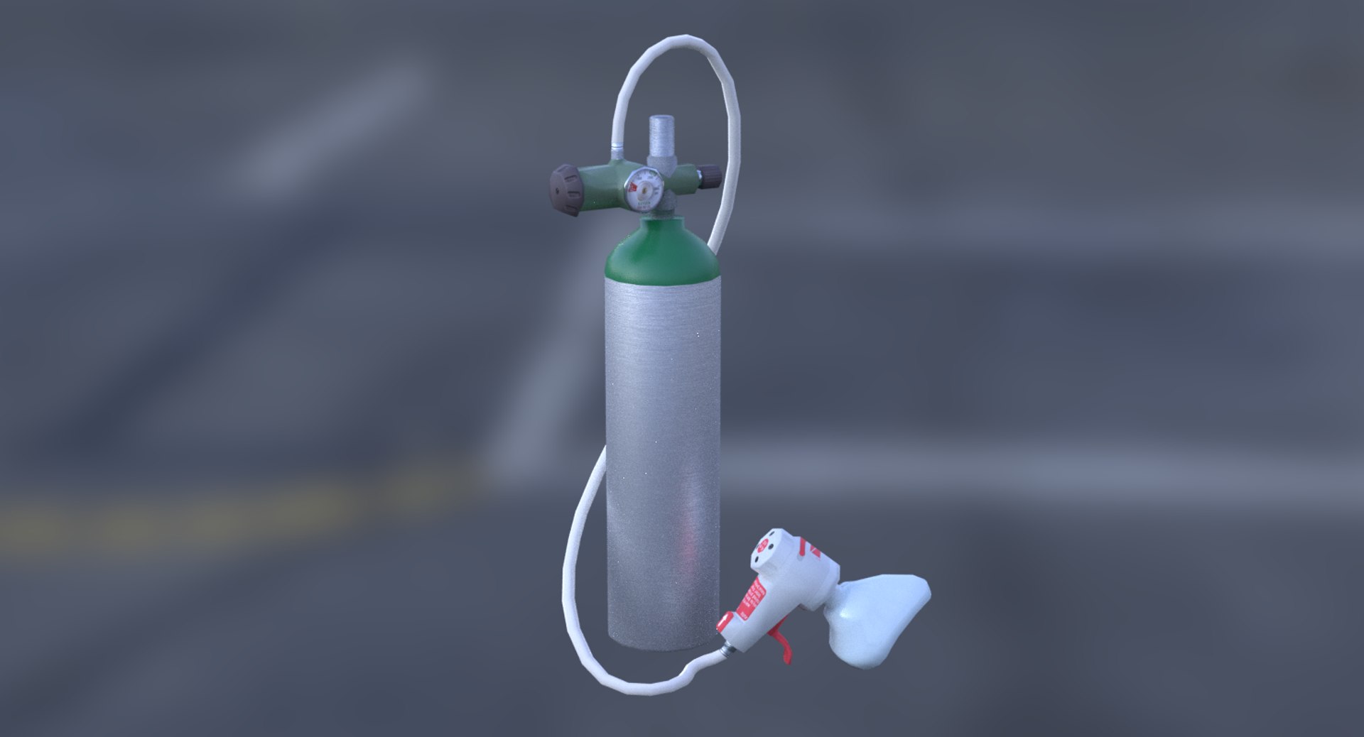 3D model oxygen tank resuscitator kit - TurboSquid 1270143