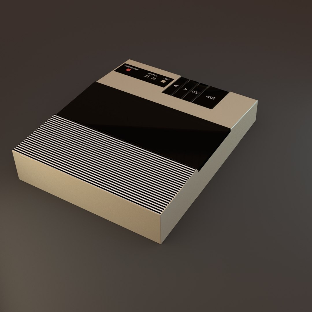 3d Retro Answering Machine Model