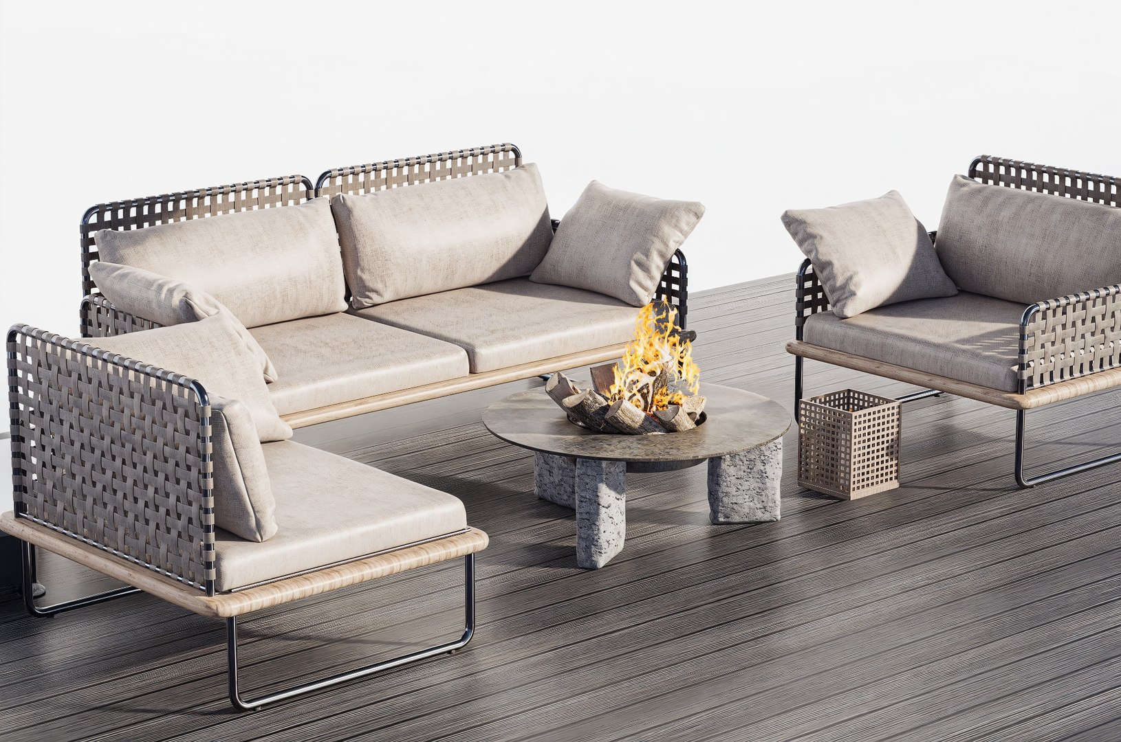 Maldives Outdoor Furniture Collection 3D Model 3D Model - TurboSquid ...