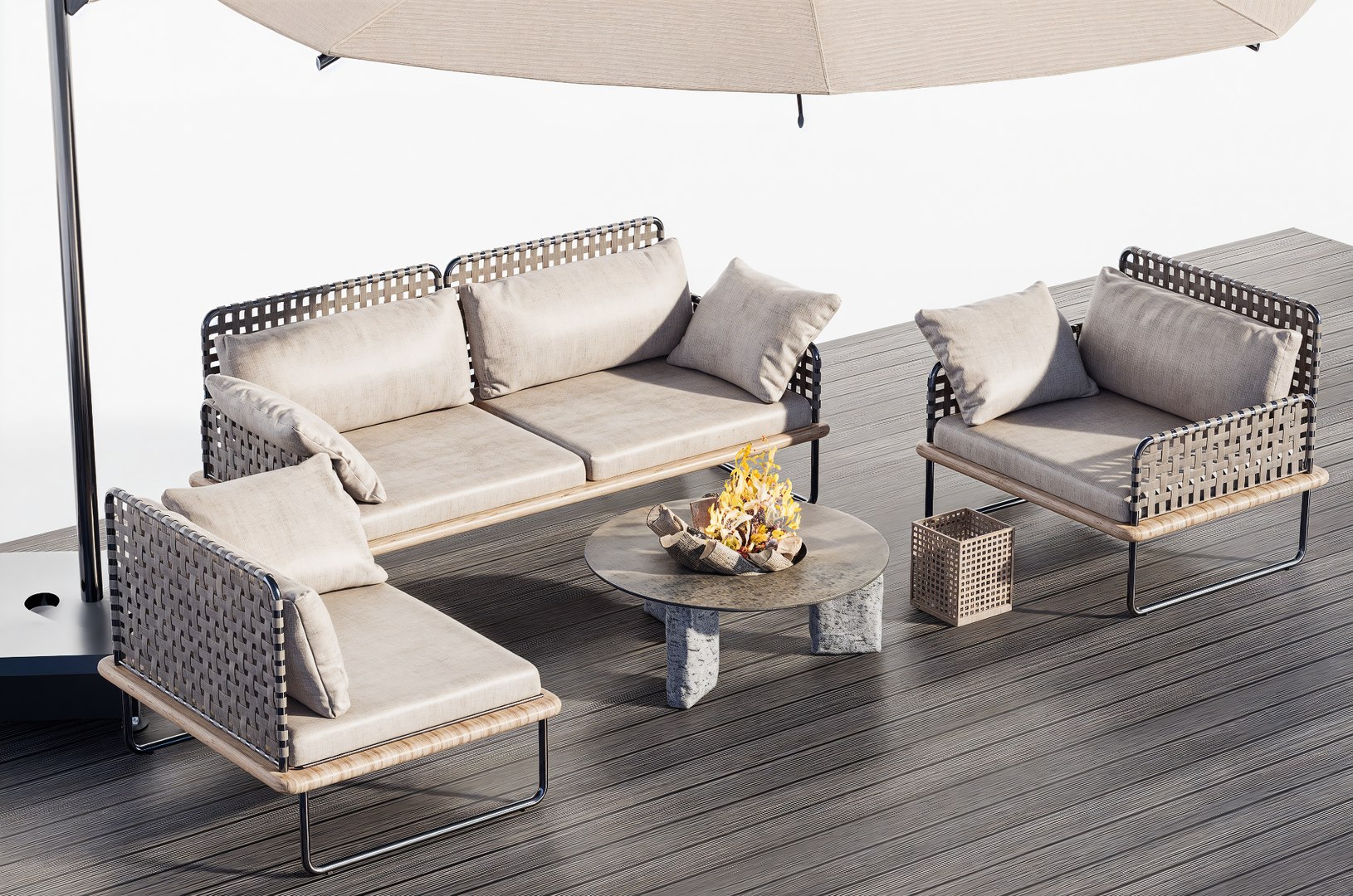 Maldives Outdoor Furniture Collection 3D Model 3D Model - TurboSquid ...