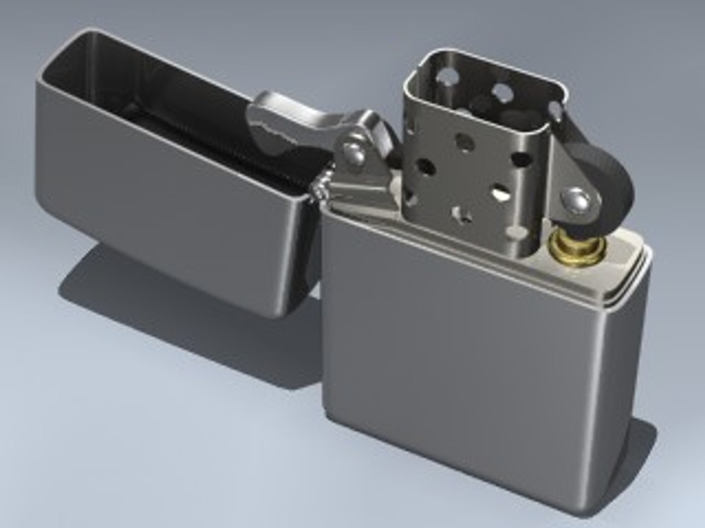 3d model zippo lighter