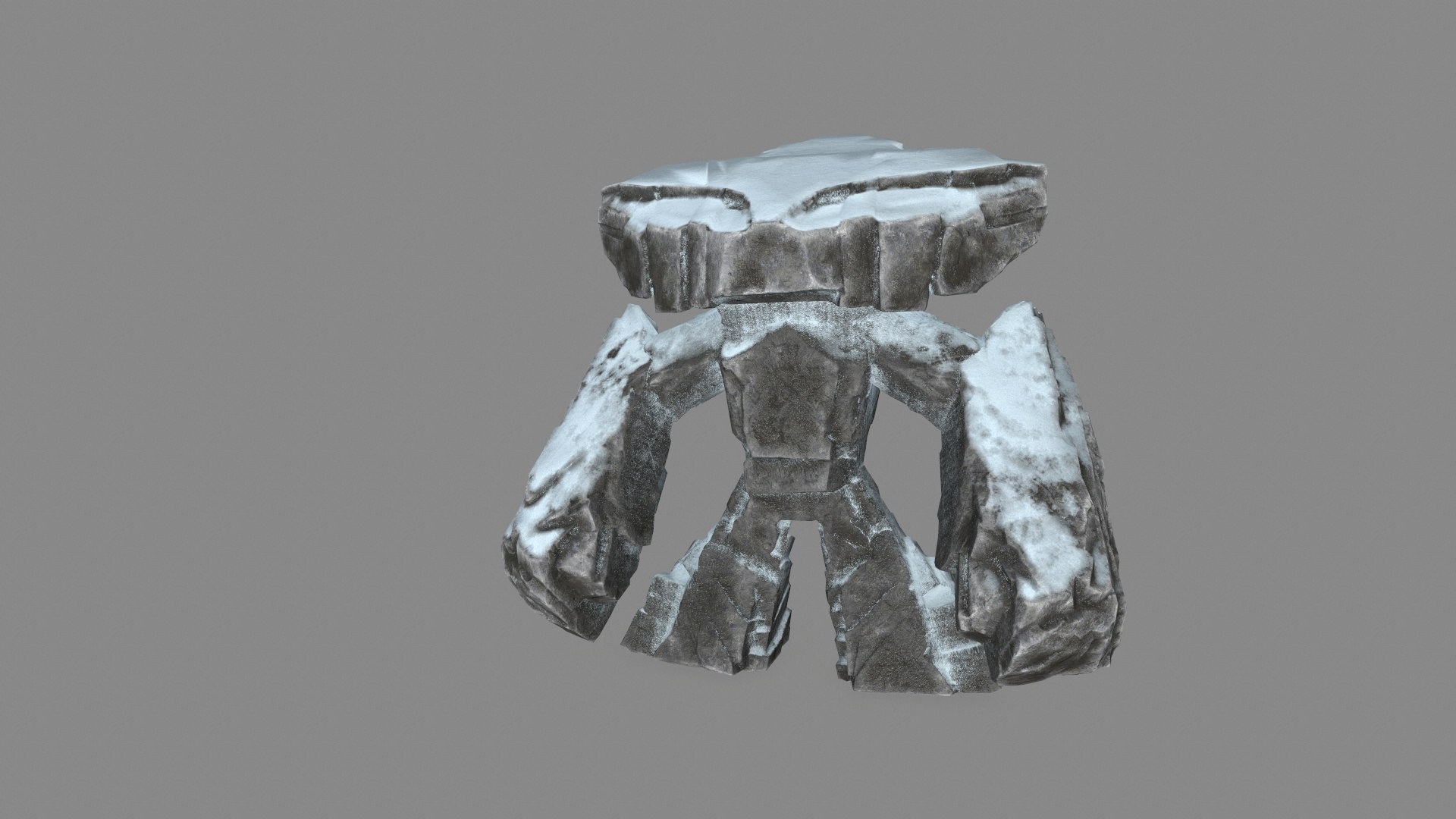 Snow Rock Monster 3D - TurboSquid 1842620