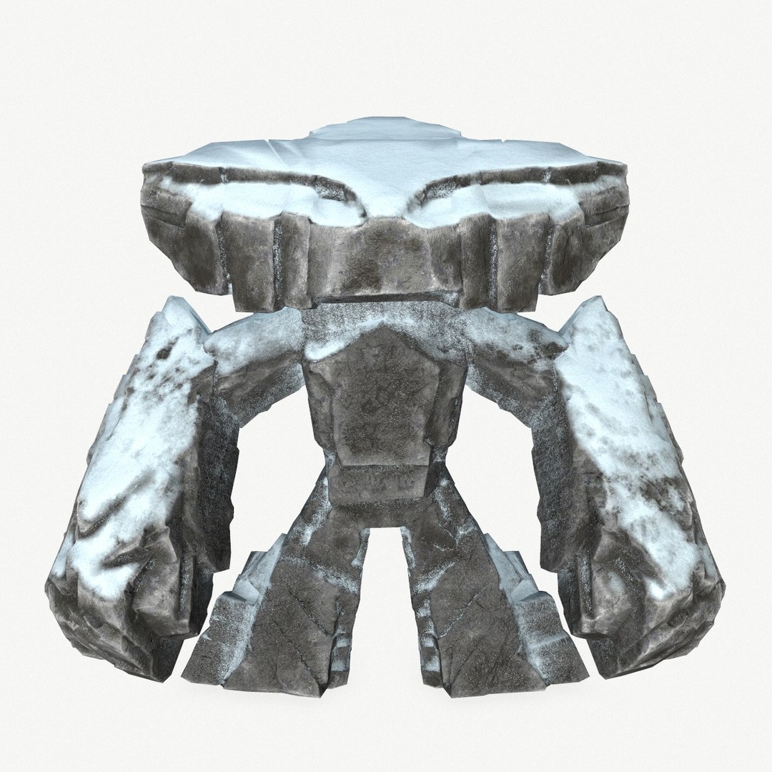 Snow Rock Monster 3D - TurboSquid 1842620