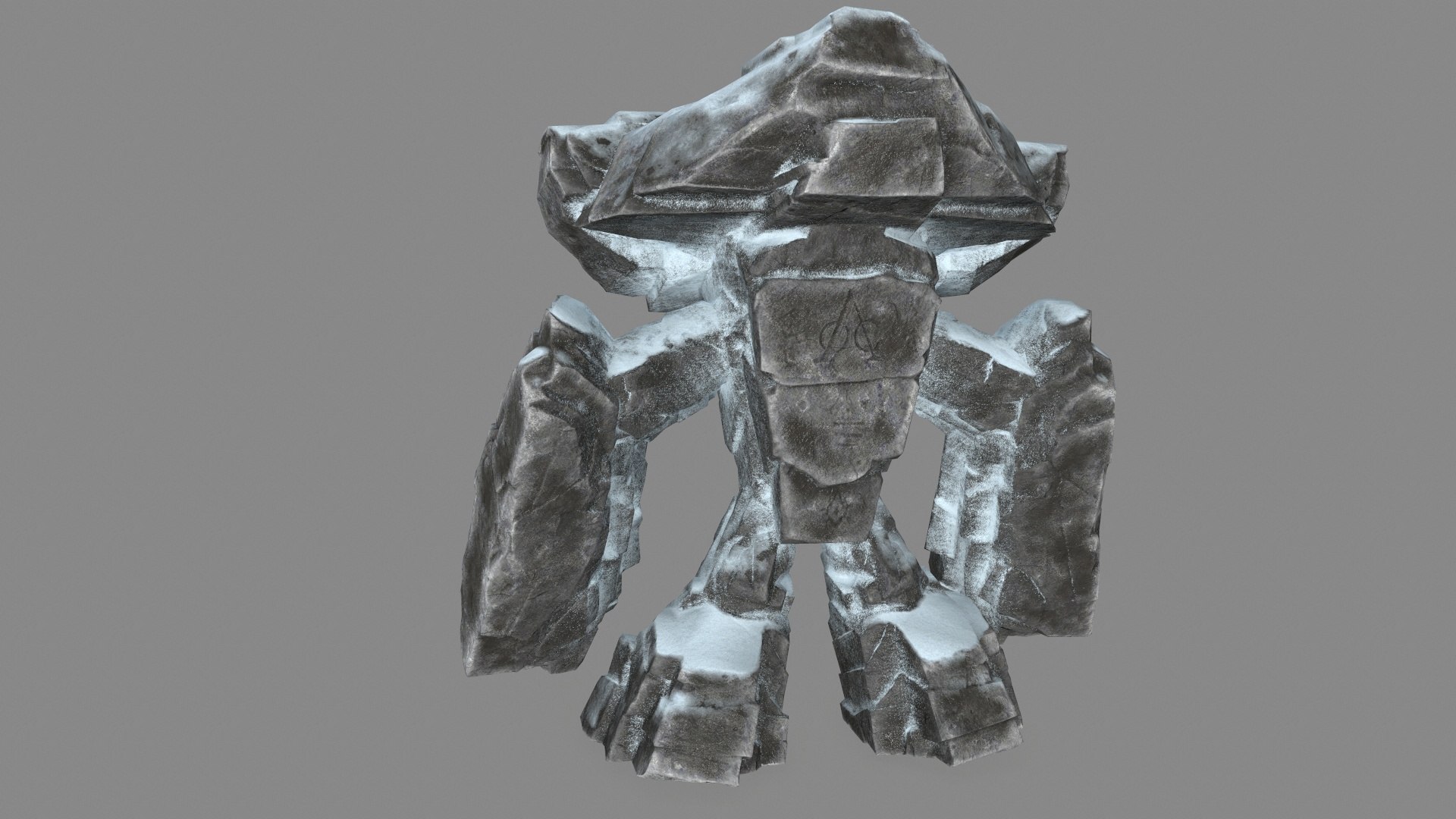 Snow Rock Monster 3D - TurboSquid 1842620