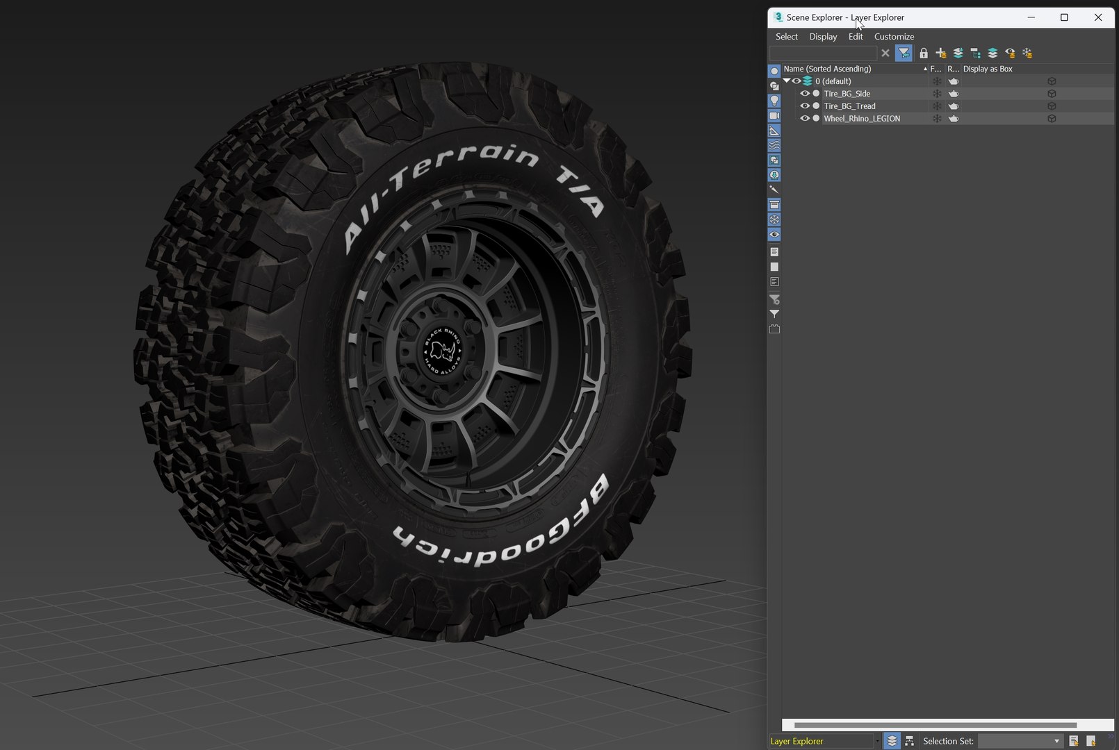 3D Model Wheel Black Rhino LEGION - TurboSquid 2271087