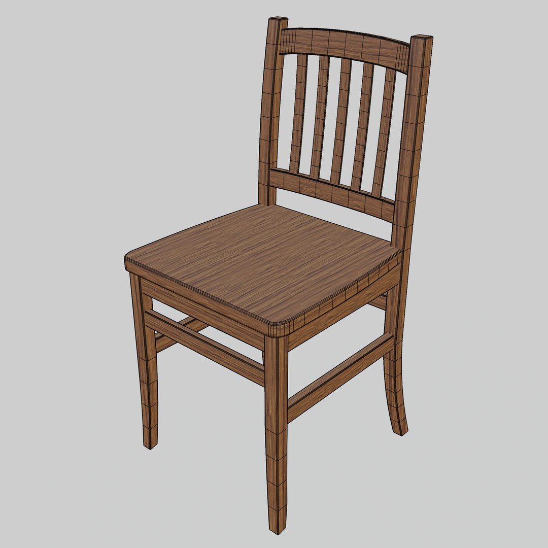 PBR Wooden Chair - FBX And OBJ 3D - TurboSquid 2037913