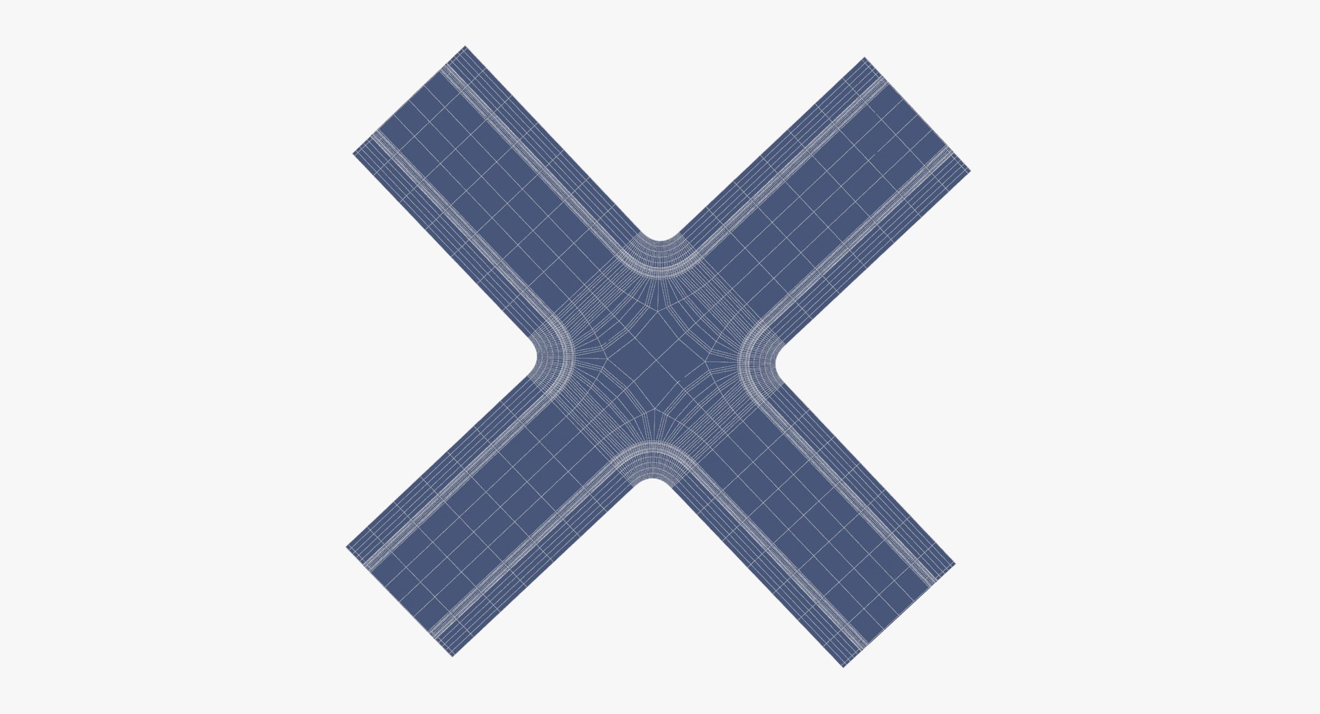 2 Lane Street Intersection C4d