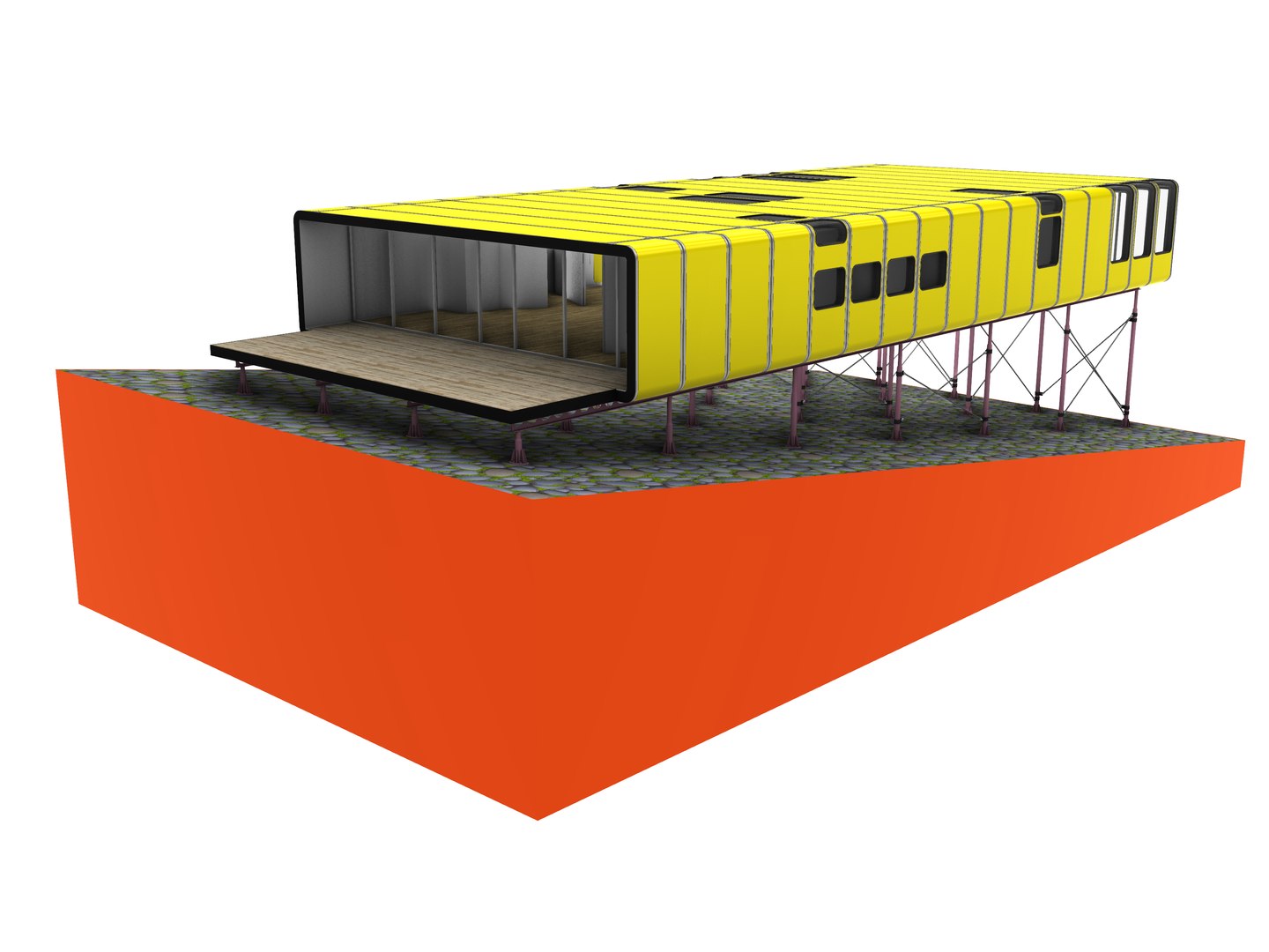 3D Zip-Up House Model - TurboSquid 2457986