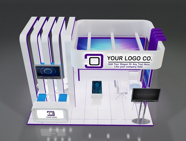 modelo 3d Booth Stand Exhibition a647c - TurboSquid 2022763