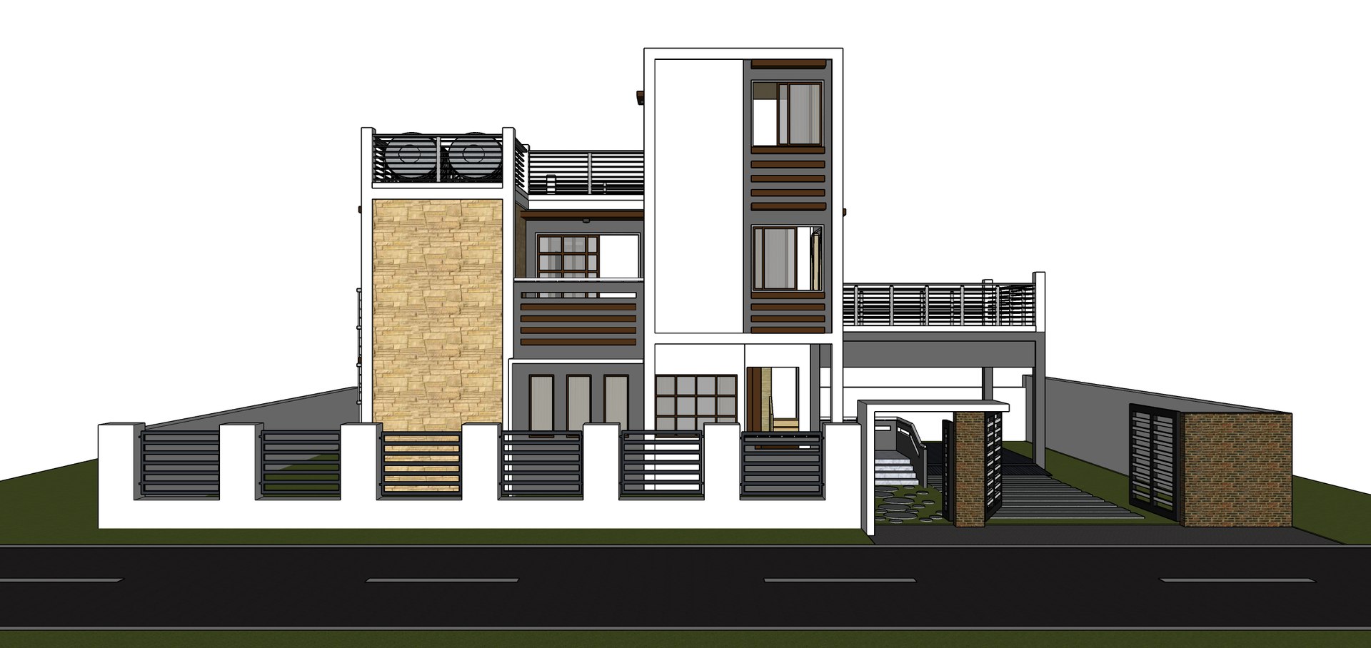 Fuka Residence - Suburban 3LDK Residential House 3D Model - TurboSquid ...