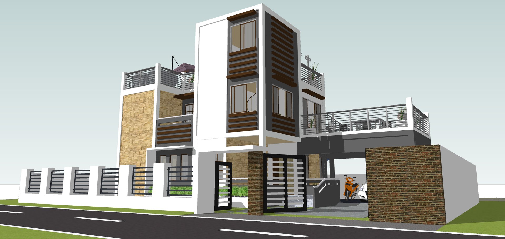 Fuka Residence - Suburban 3LDK Residential House 3D Model - TurboSquid ...