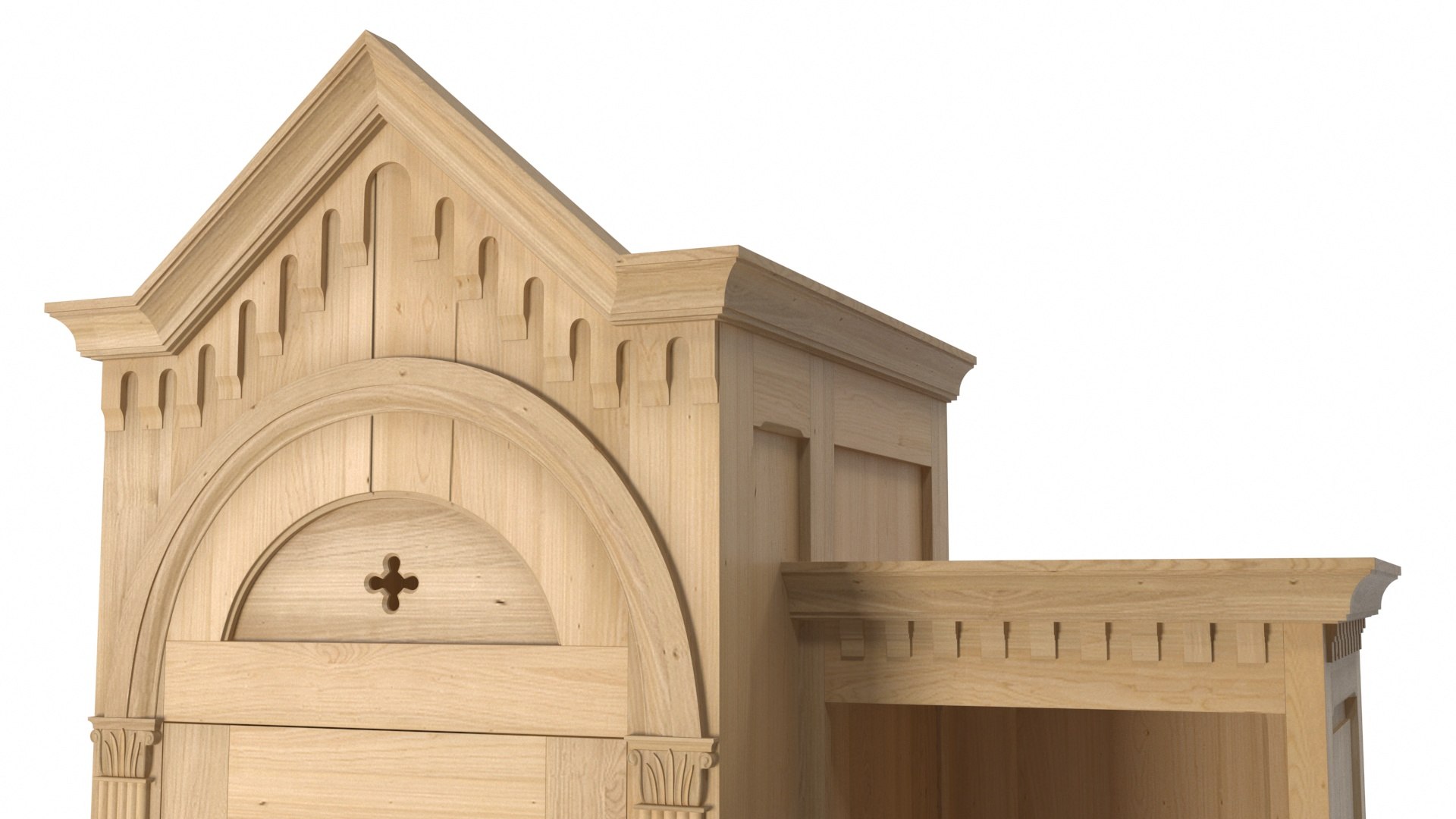 3D Confessional Maple Wood - TurboSquid 2238371
