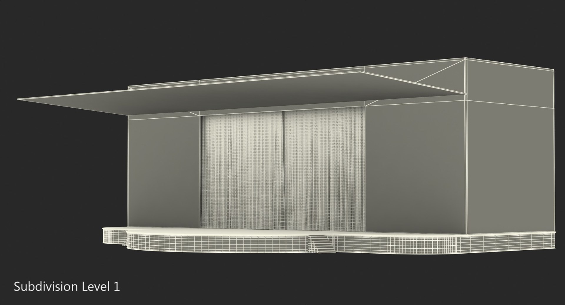 Simple theater stage 3D model - TurboSquid 1417922