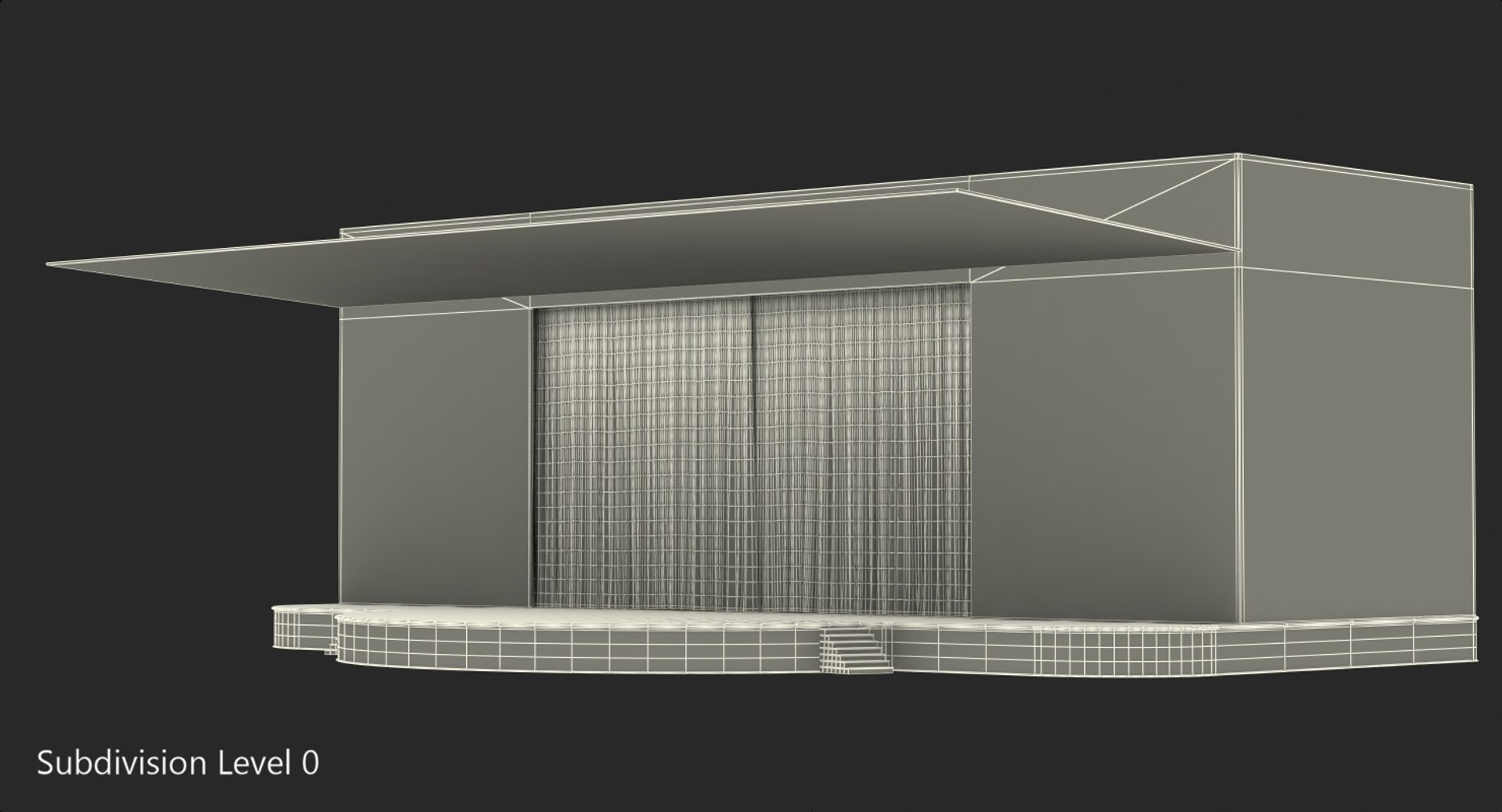 Simple theater stage 3D model - TurboSquid 1417922