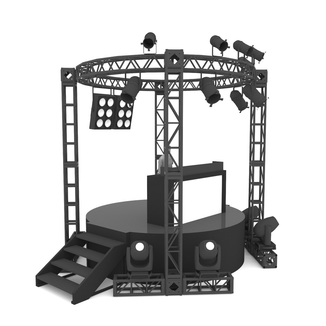 3D Stage Rigging - TurboSquid 1587711