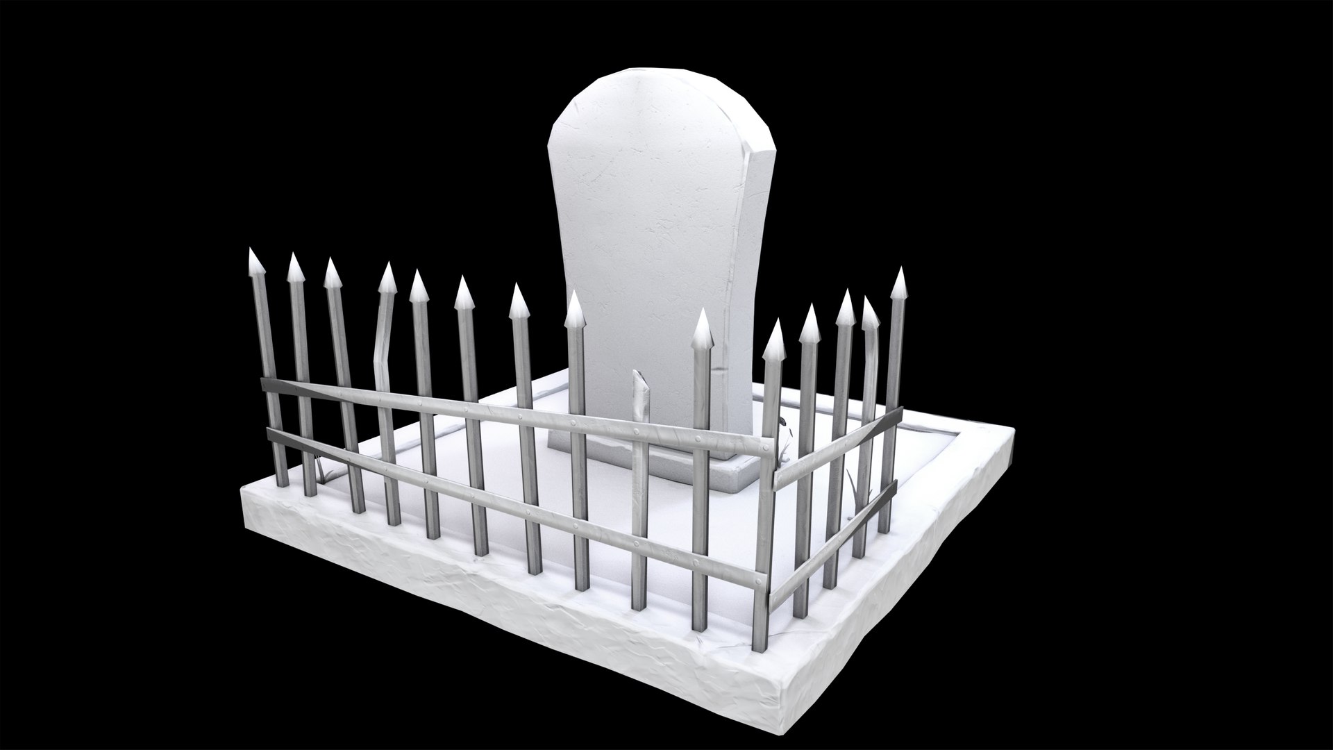 Stylized Gravestone Arch Grave 3D Model - TurboSquid 1576289