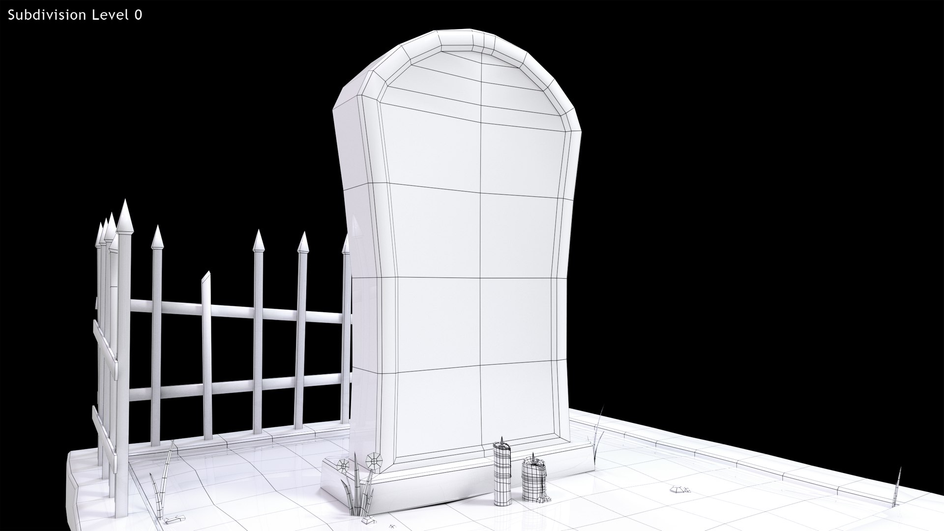Stylized Gravestone Arch Grave 3D Model - TurboSquid 1576289